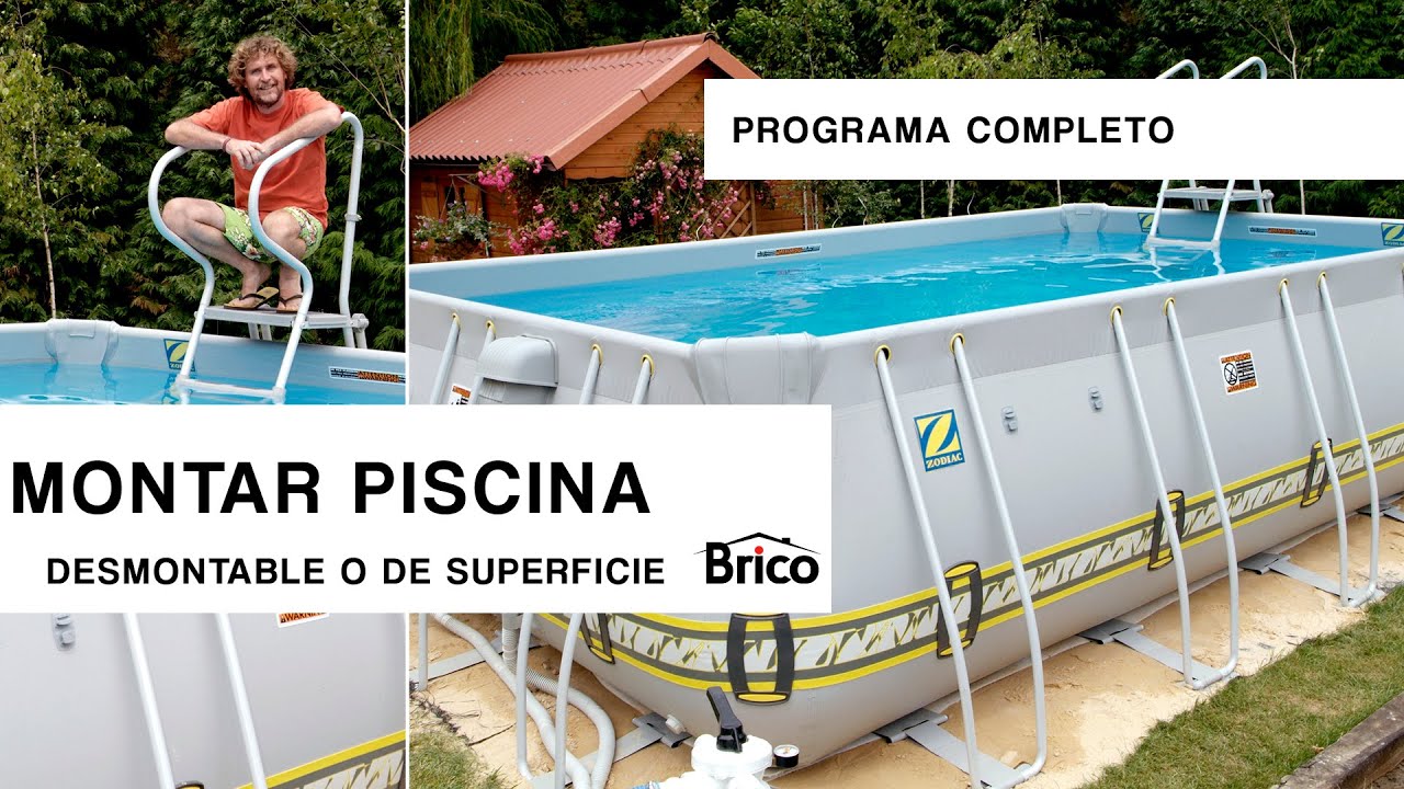Cómo poner una piscina desmontable en un suelo con desnivel ️